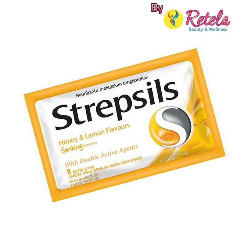 Jual STREPSIL HONEY LEMON 8 TABLET HISAP | Shopee Indonesia