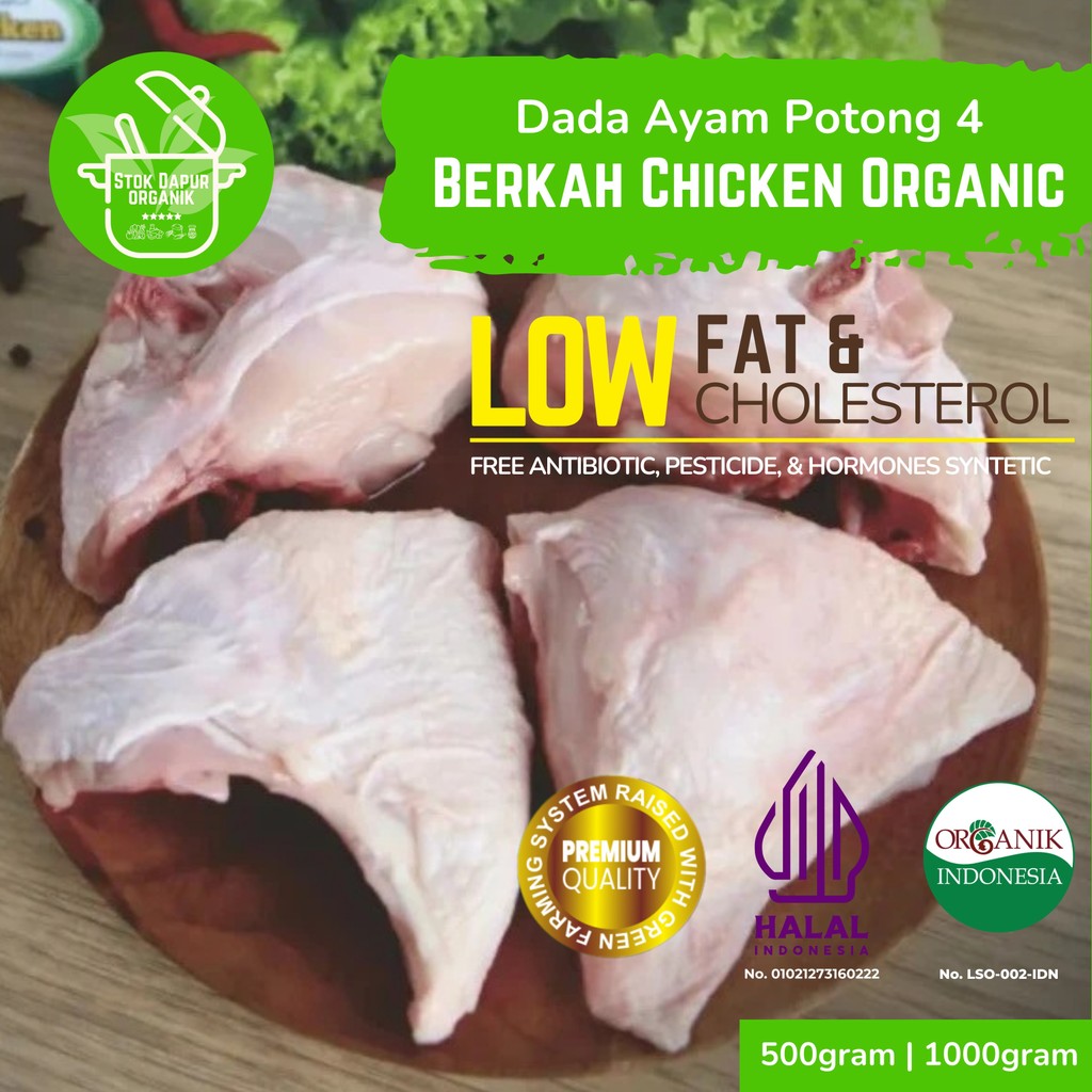 Jual Berkah Chicken Dada Ayam Broiler Organik Prebiotik Segar Beku ...