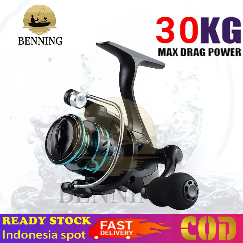 Jual 【COD】Reel Pancing Murah Kuat Power Handle Fishing Reel Max Drag 30kg Saltwater Long Shot ...