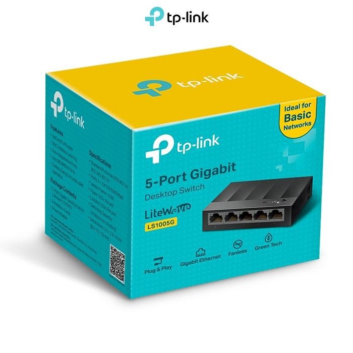 Jual TP-LINK Desktop Switch Gigabit LS1005G 5-Port 10/100/1000Mbps | Shopee Indonesia