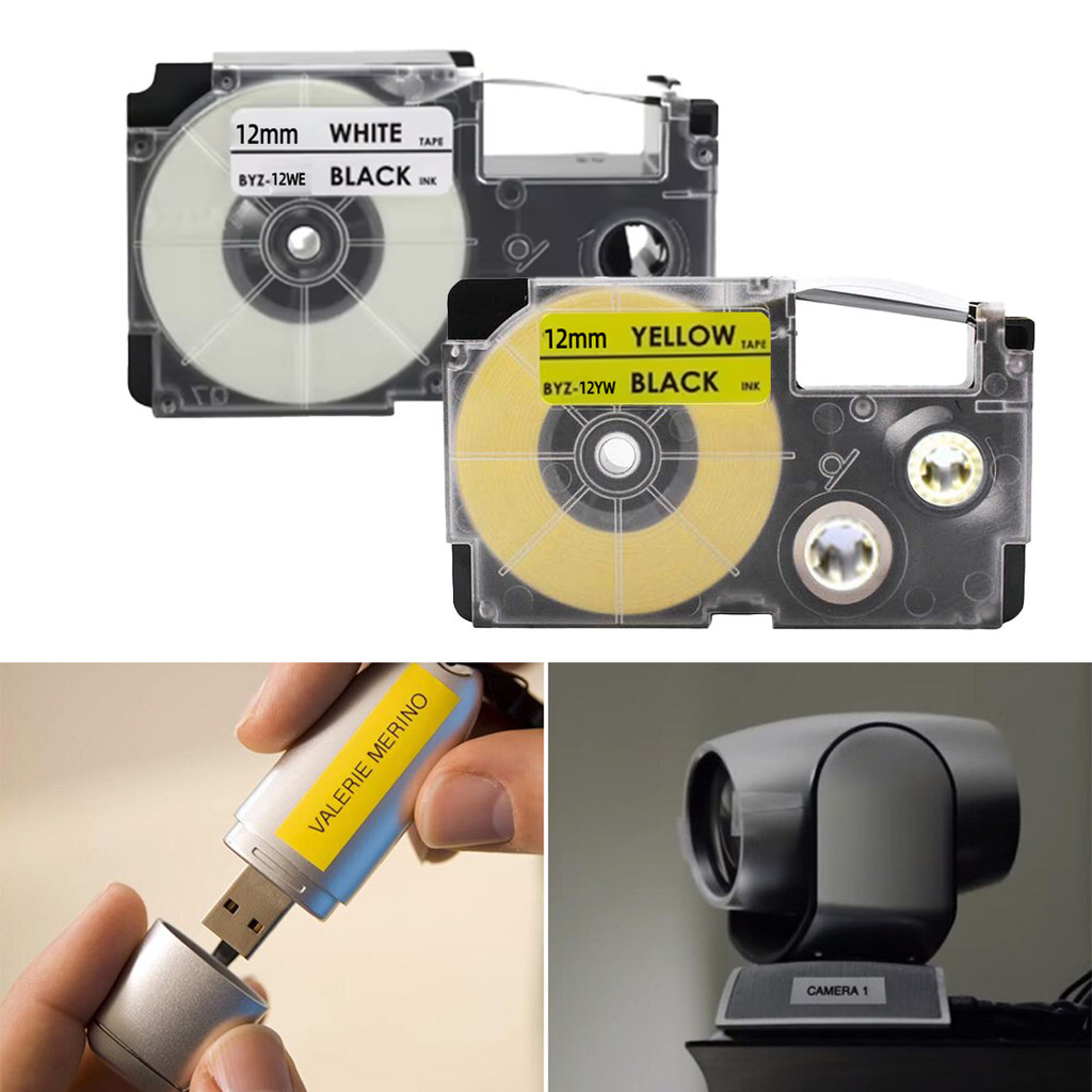 Jual Kertas Label Printer EZ Label 12MM Compatible Casio Tape Cartridge ...