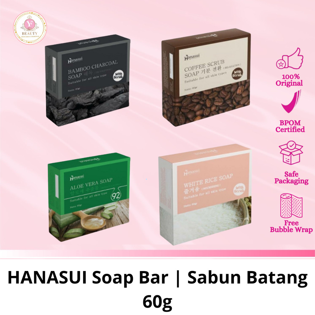 Jual YF Beauty HANASUI Soap Bar | Sabun Batang 60g | White Rice ...