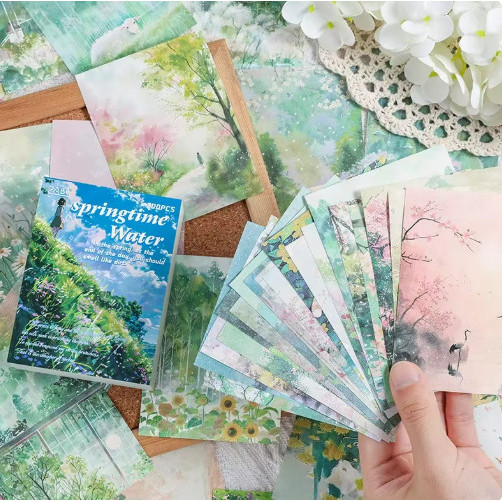 Jual 200 Lembar Kertas Deco Scrapbook Journal FOUR SEASONS EDITION ...