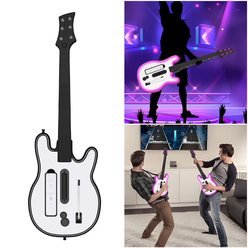 Jual Wireless Guitar Controller Wireless Gaming Controller RGB Guitar ...