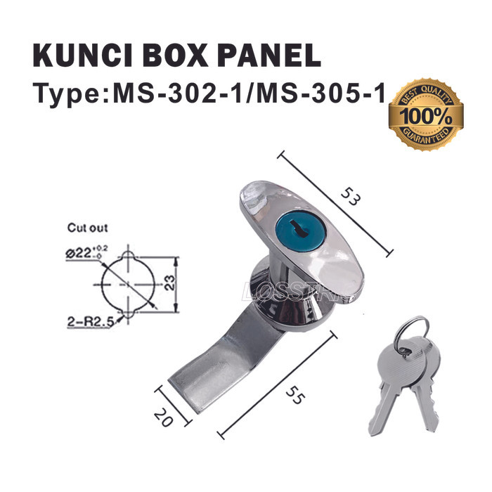 Jual Kunci Box Panel MS-302-1 Handle T Box Panel MS-305-1 | Shopee Indonesia