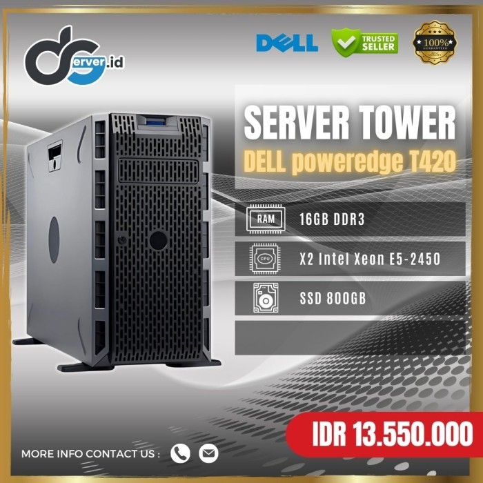 Jual Server Dell PowerEdge T420 Tower Server | Shopee Indonesia