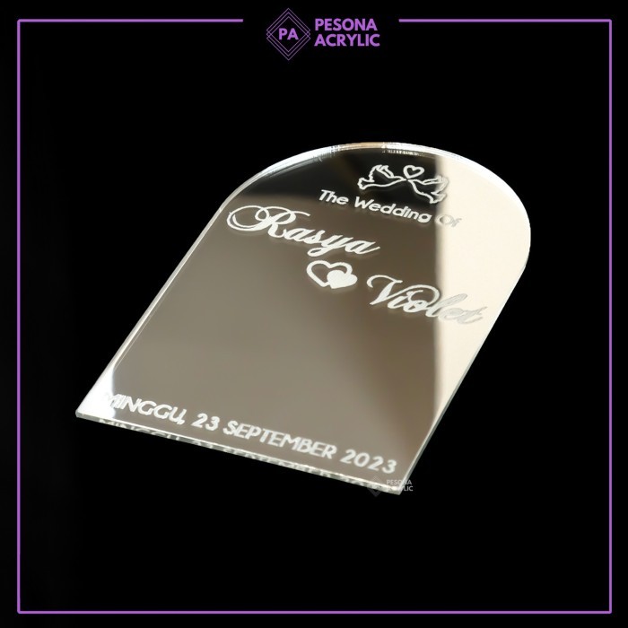 Jual MAHAR AKRILIK/MAHAR ACRYLIC /MAHAR MINIMALIS/MAHAR NIKAH - Coral ...