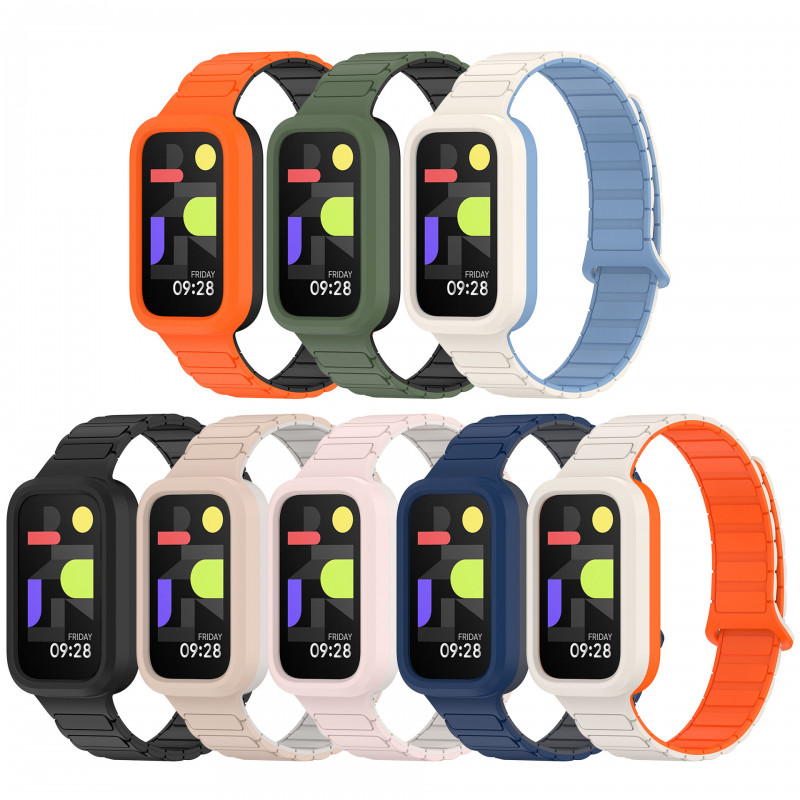 Jual Strap Xiaomi Band 9 Active Strap silikon Tali + Case ukuran Xiaomi Smart Band 9 Active PC ...