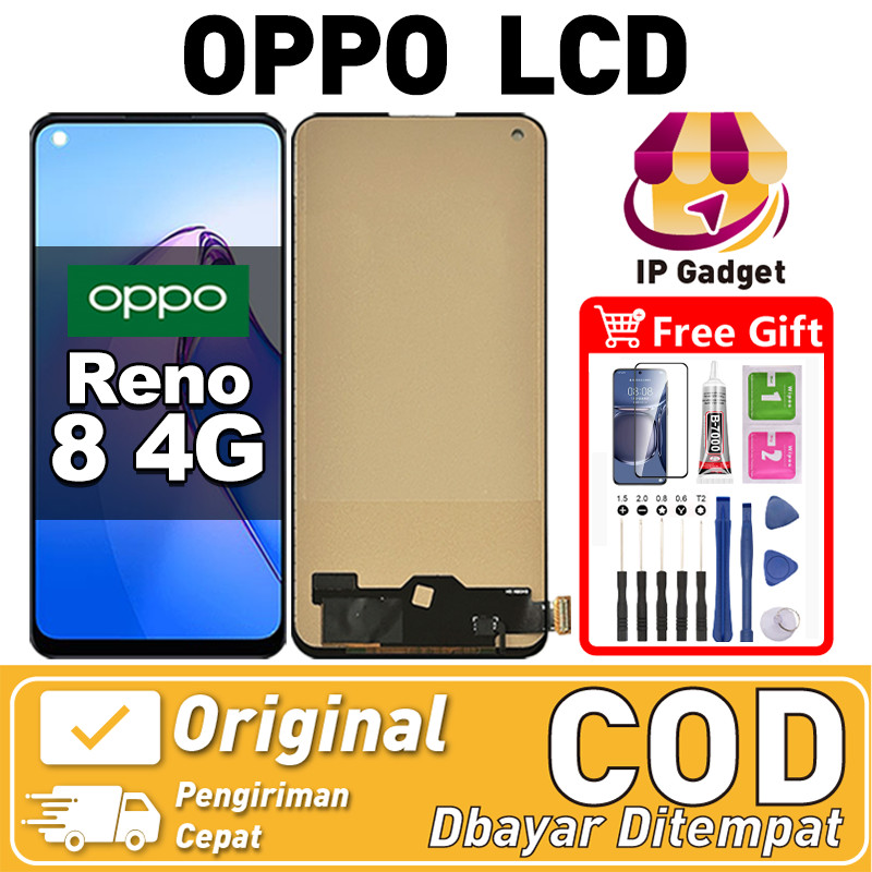 Jual Original Lcd OPPO RENO 8 4G Fullset asli Layar hp touchscreen ...