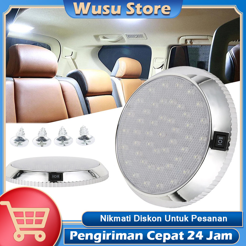 Jual Lampu Kabin Interior Mobil Lampu Plafon Mobil 46 Led Universal ...
