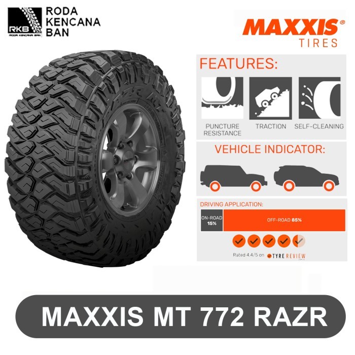 Jual Maxxis Razr MT MT772 Ukuran 37x12.5 R20 - Ban Mobil Lumpur Offroad ...