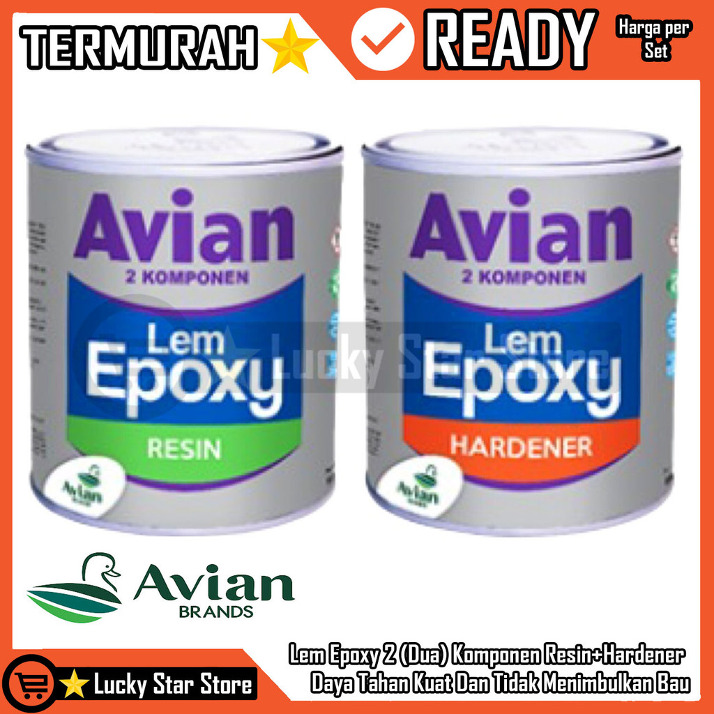 Jual Avian Lem Epoxy Campur Serbaguna Multifungsi Kayu Besi Logam 2 ...