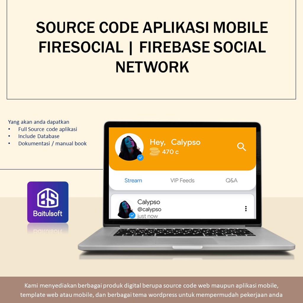 Jual SOURCE CODE APLIKASI MOBILE FIRESOCIAL | FIREBASE SOCIAL NETWORK | Shopee Indonesia