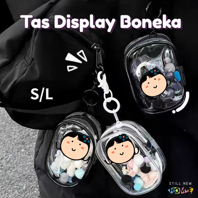 Jual PVC Tas Display Boneka Transparan PVC Keychain Bag Transparant ...