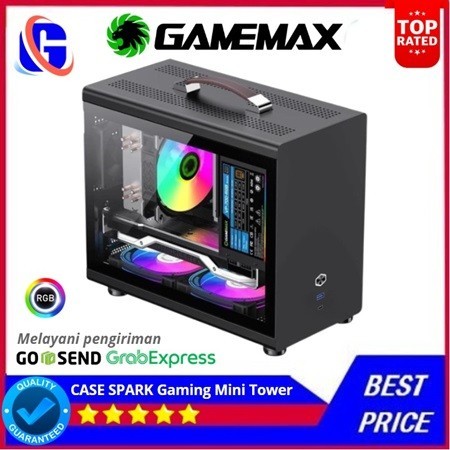 Jual GAMEMAX CASE SPARK Gaming Mini Tower Micro ATX USB Type C Port - Hitam | Shopee Indonesia