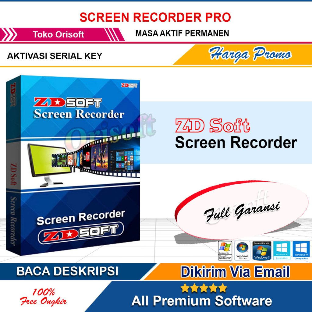 Jual License ZD Screen Recorder PRO 11.6 Full Lifetime | Shopee Indonesia