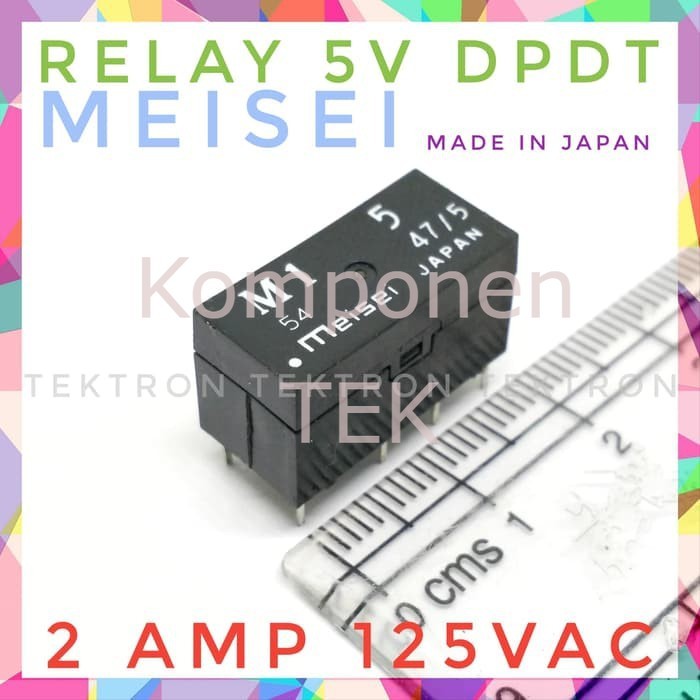 Jual MEISEI Relay 5VDC DPDT made in JAPAN 2Ampere 8p 8pin 5v arduino ...