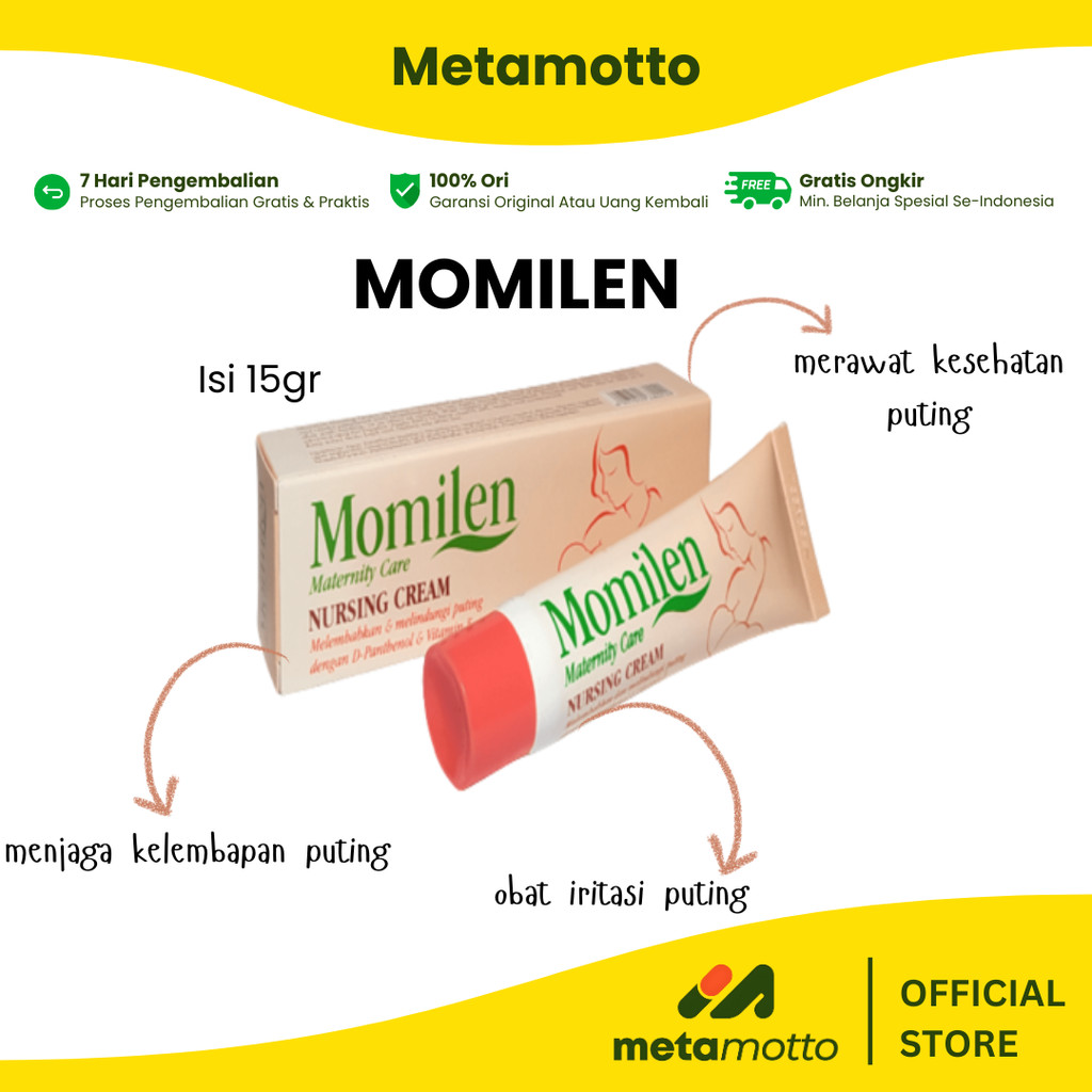 Jual MOMILEN Nursing Cream 15gr / Puting Lecet / Puting Luka /Nipple ...