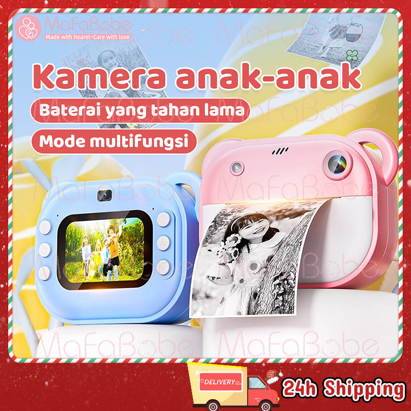 Jual Mafababe Kamera Anak Mini Instant Print Dual Camera Resolusi 12 MP ...