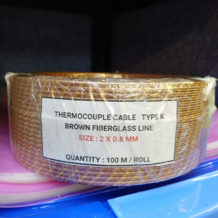 Jual kabel thermocouple type k 2 x 0.8MM. fiberglass. | Shopee Indonesia