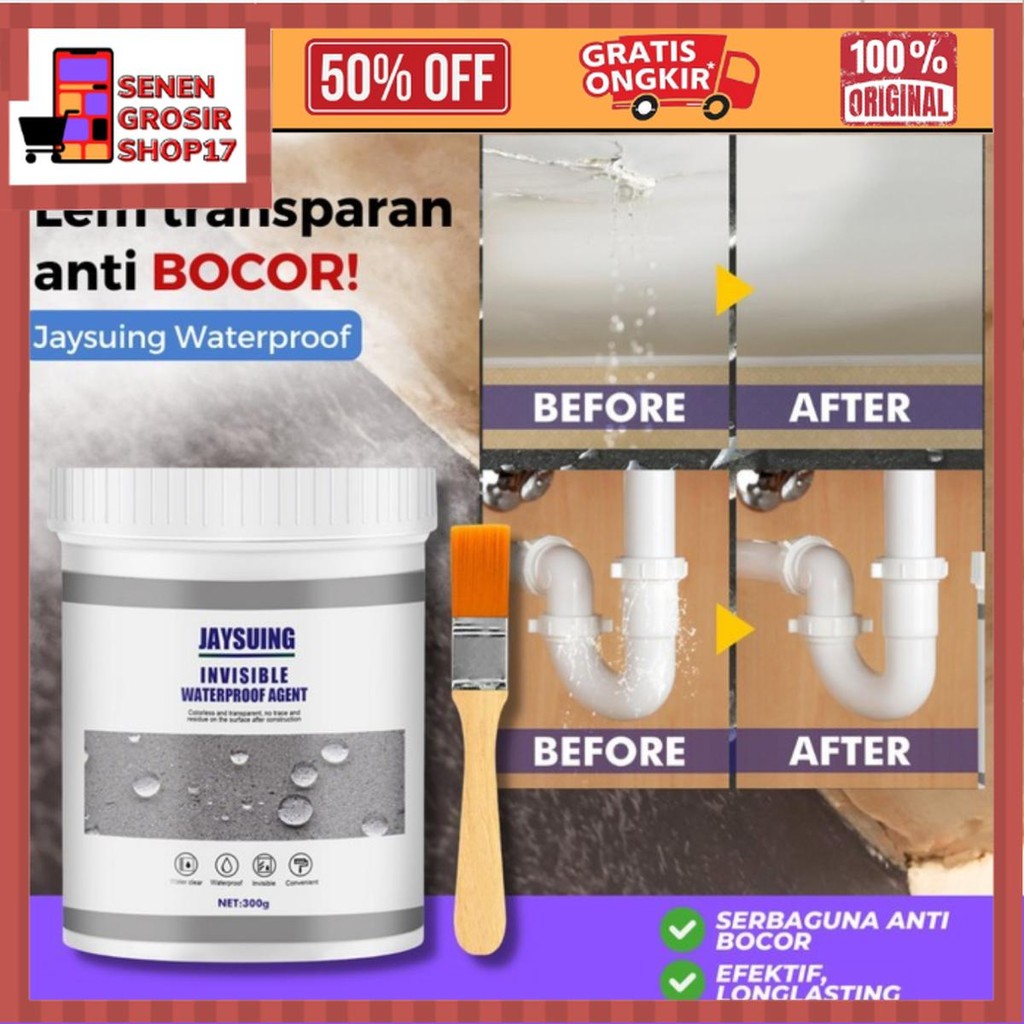 Jual SN COD Waterproof Sealant JaySuing Lem Pelapis Perekat Anti Rembes Bocor Air Transparan ...