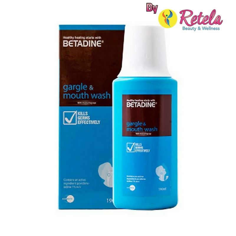 Jual Betadine Mouthwash & Gargle 190ml / obat kumur | Shopee Indonesia