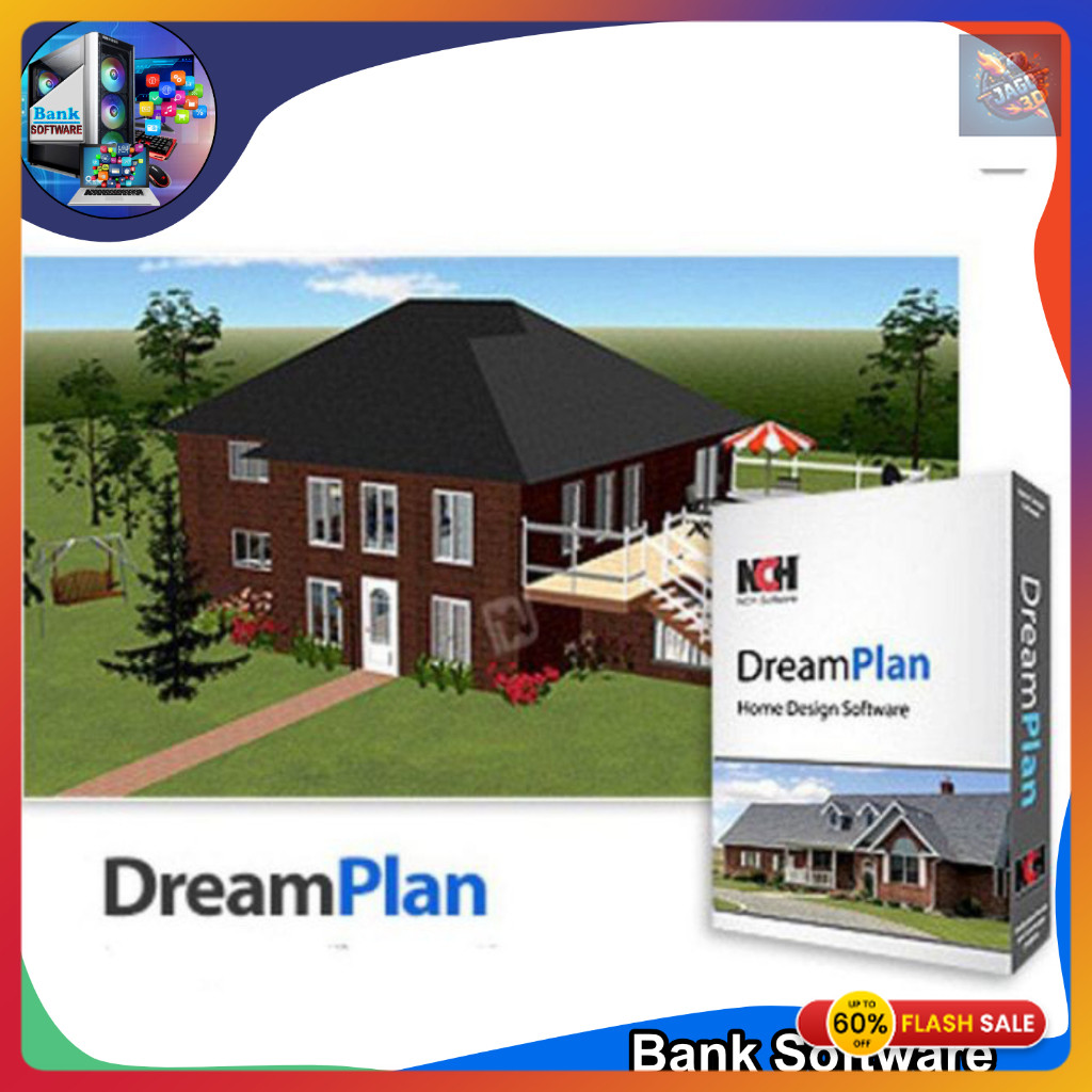 Jual NCH DreamPlan Plus v9.00 2024 Win | Mac [Full Version] Desain Rumah 3D sangat mudah ...