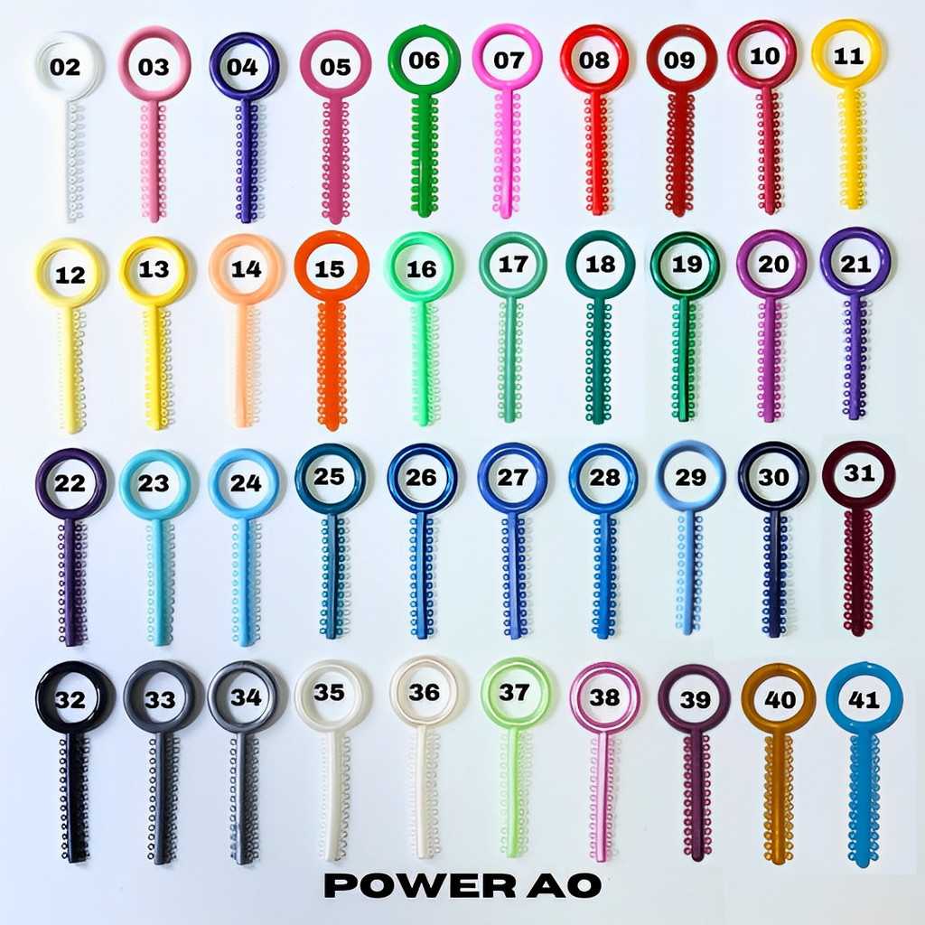 Jual Power O AO dental karet behel o ring / american ortho orthodontic ...