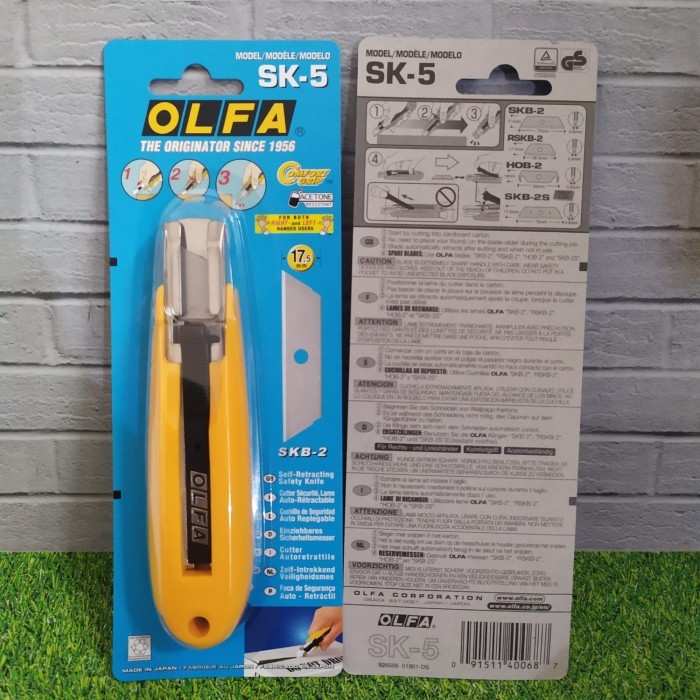 Jual Olfa SK-5 Auto-Retracting Knife Cutter Safety | Shopee Indonesia