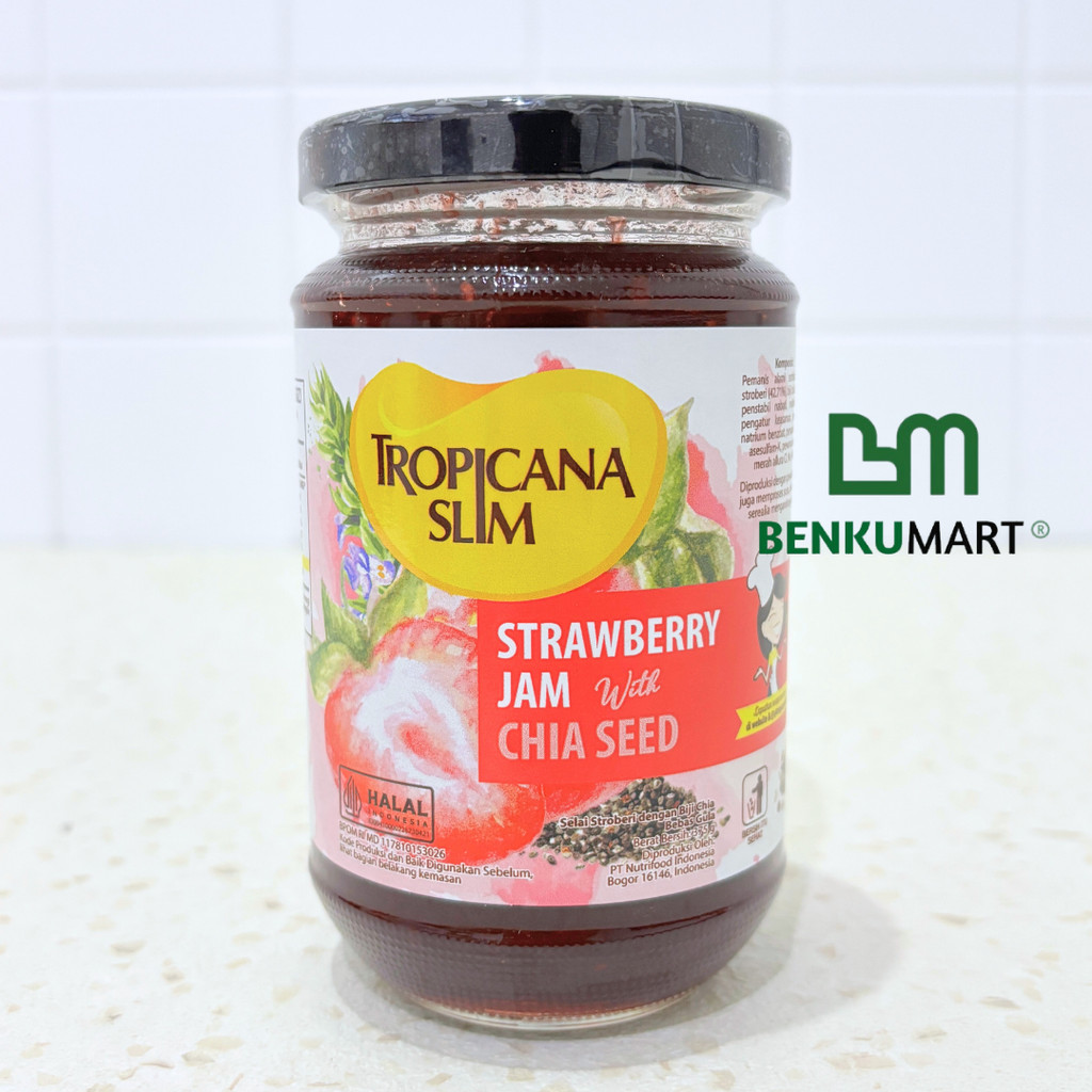Jual Tropicana Slim Strawberry Jam with Chia Seed (375 gr) Selai ...