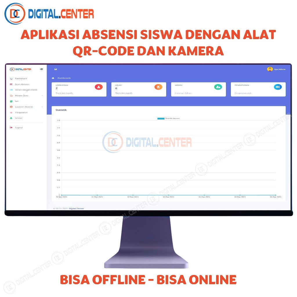 Jual Aplikasi Absensi Siswa Dengan Scan Qrcode/Barcode dengan kamera ...