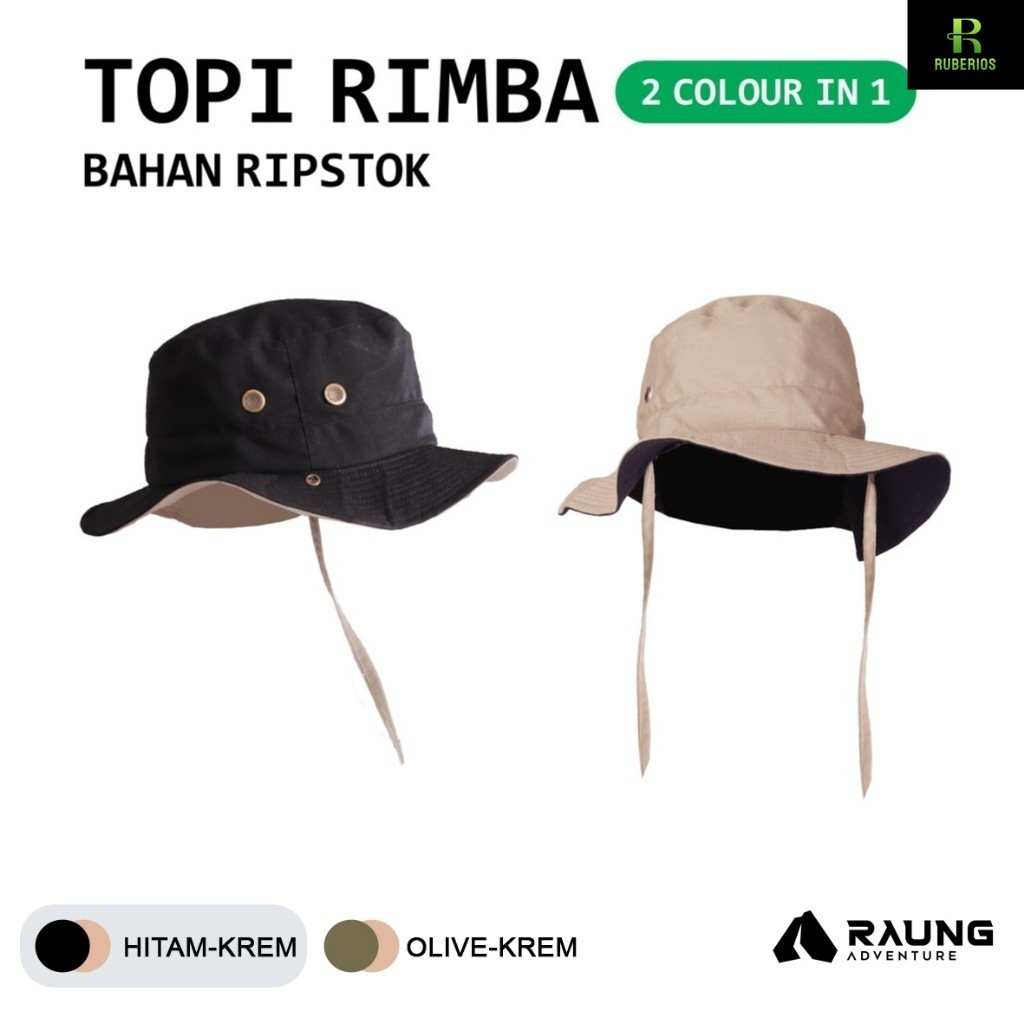 Jual Raung Adventure - Topi Rimba / Topi Gunung / Topi Lapangan - 2In1 ...