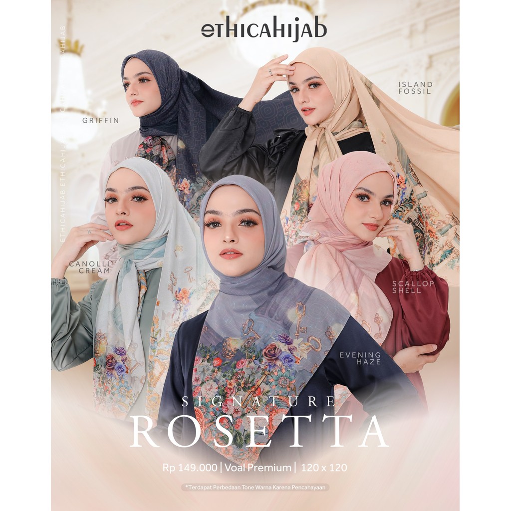 Jual Ethica Hijab - SIGNATURE ROSETTA / Hijab Square Premium Jilbab ...