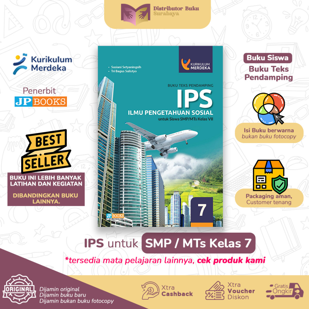 Jual Buku Teks Pendamping Siswa Pengayaan IPS Smp Kelas 7 - Kurikulum Merdeka - Penerbit JP ...