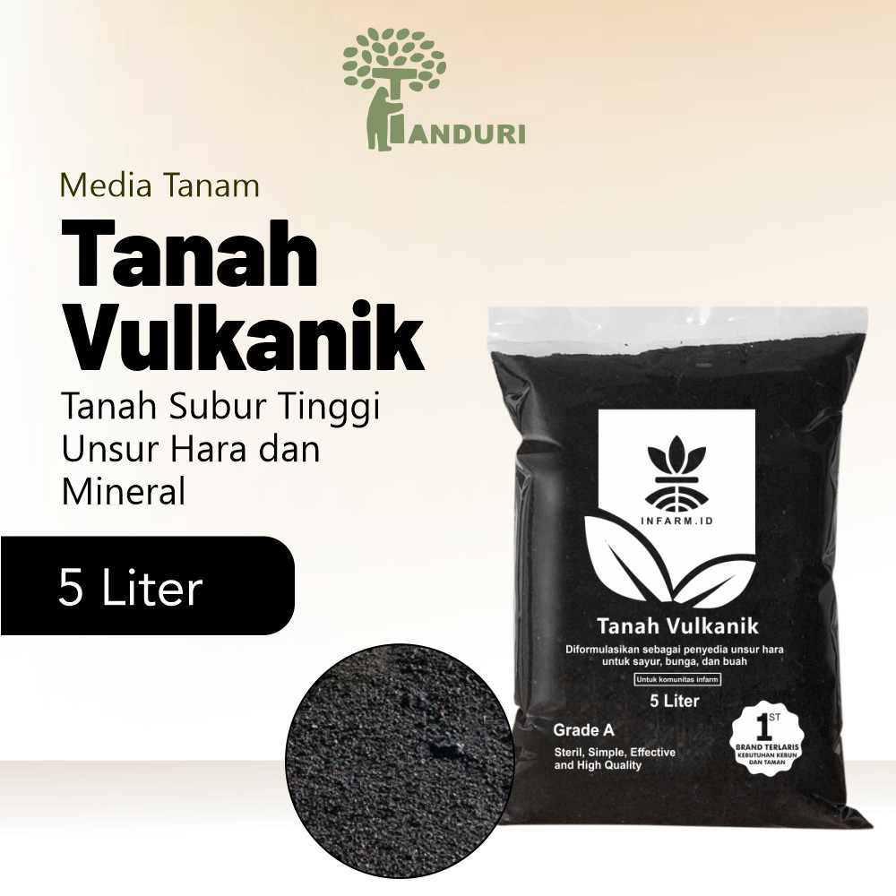 Jual Media Tanam Tanah Vulkanik Subur 5L Tanah Andosol Kaya Mineral ...