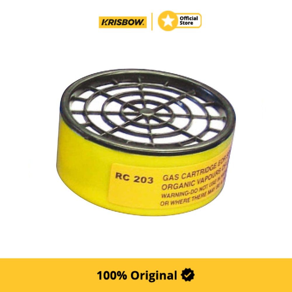 Jual Krisbow Cartridge Filter Uap Organik Asap Mask Respirator | Shopee ...