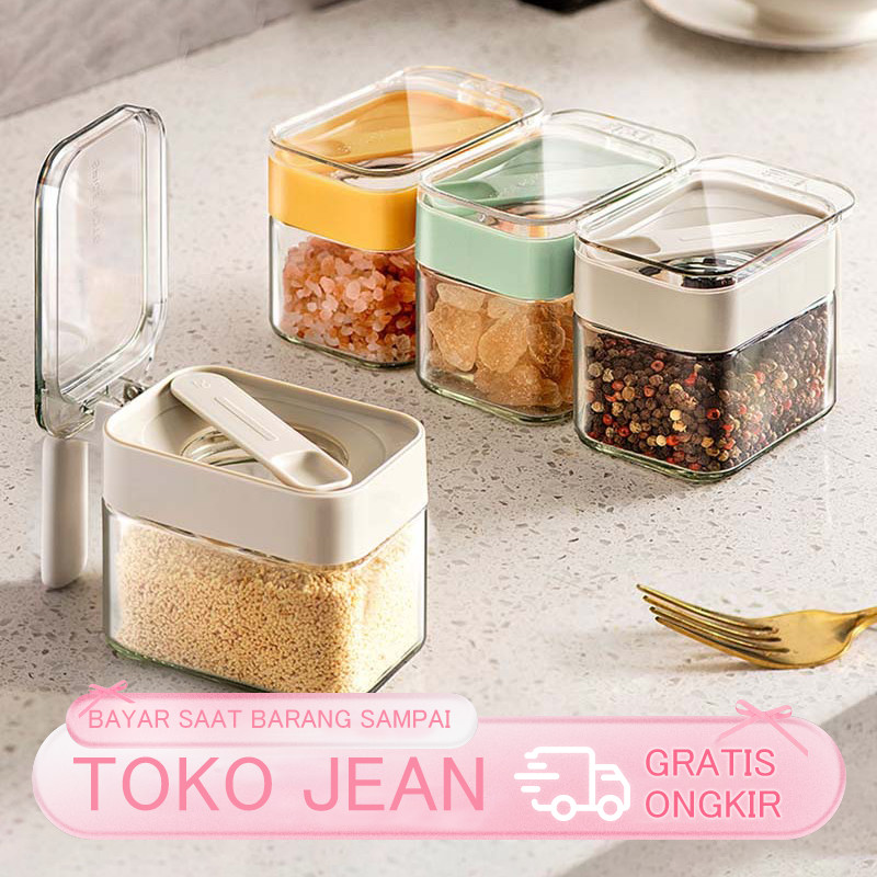 Jual Tempat Garam Gula ERMA Kaca Spices Jar Wadah Tempat Bumbu Dapur ...
