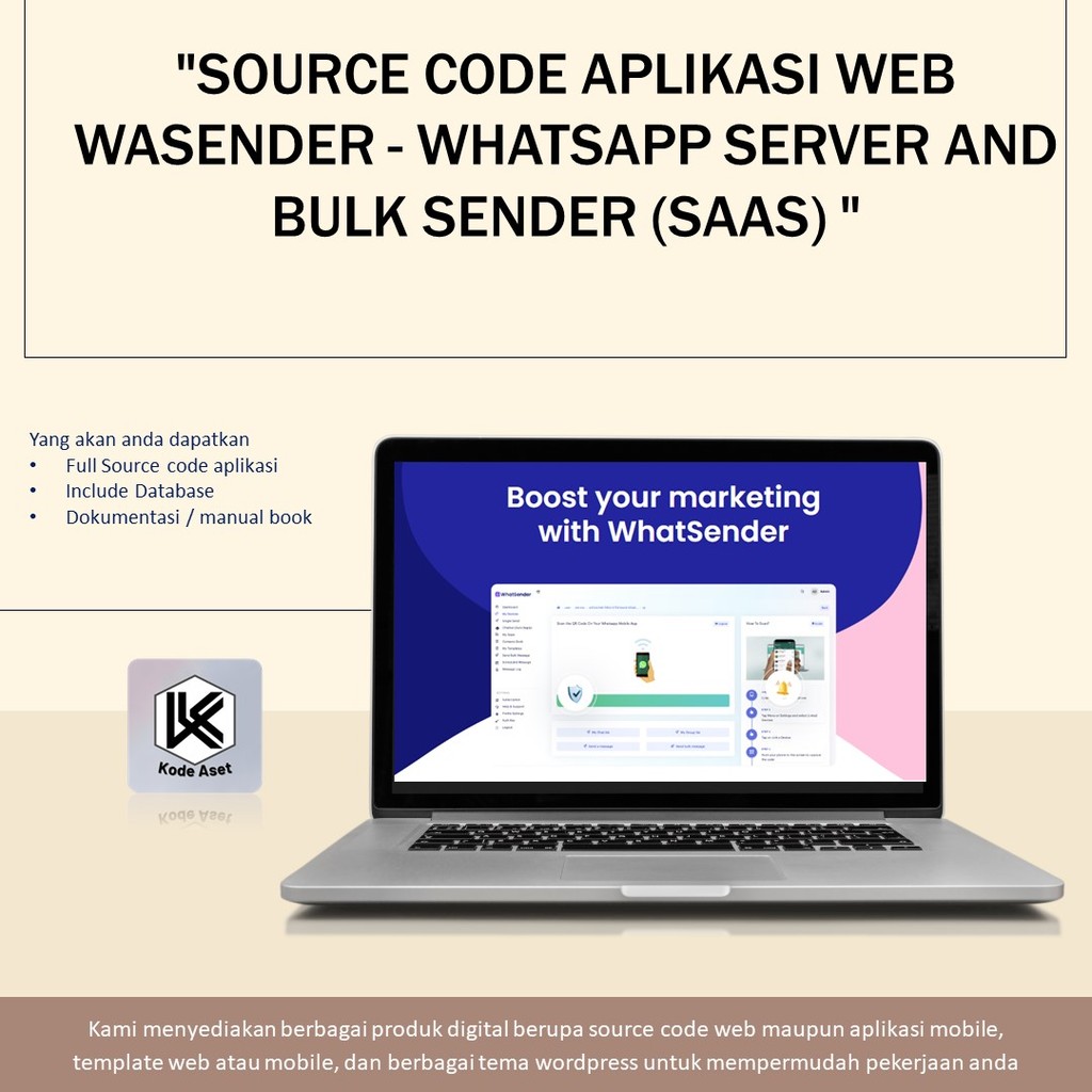Jual SOURCE CODE APLIKASI WEB WASENDER - WHATSAPP SERVER AND BULK SENDER (SAAS) | Shopee Indonesia