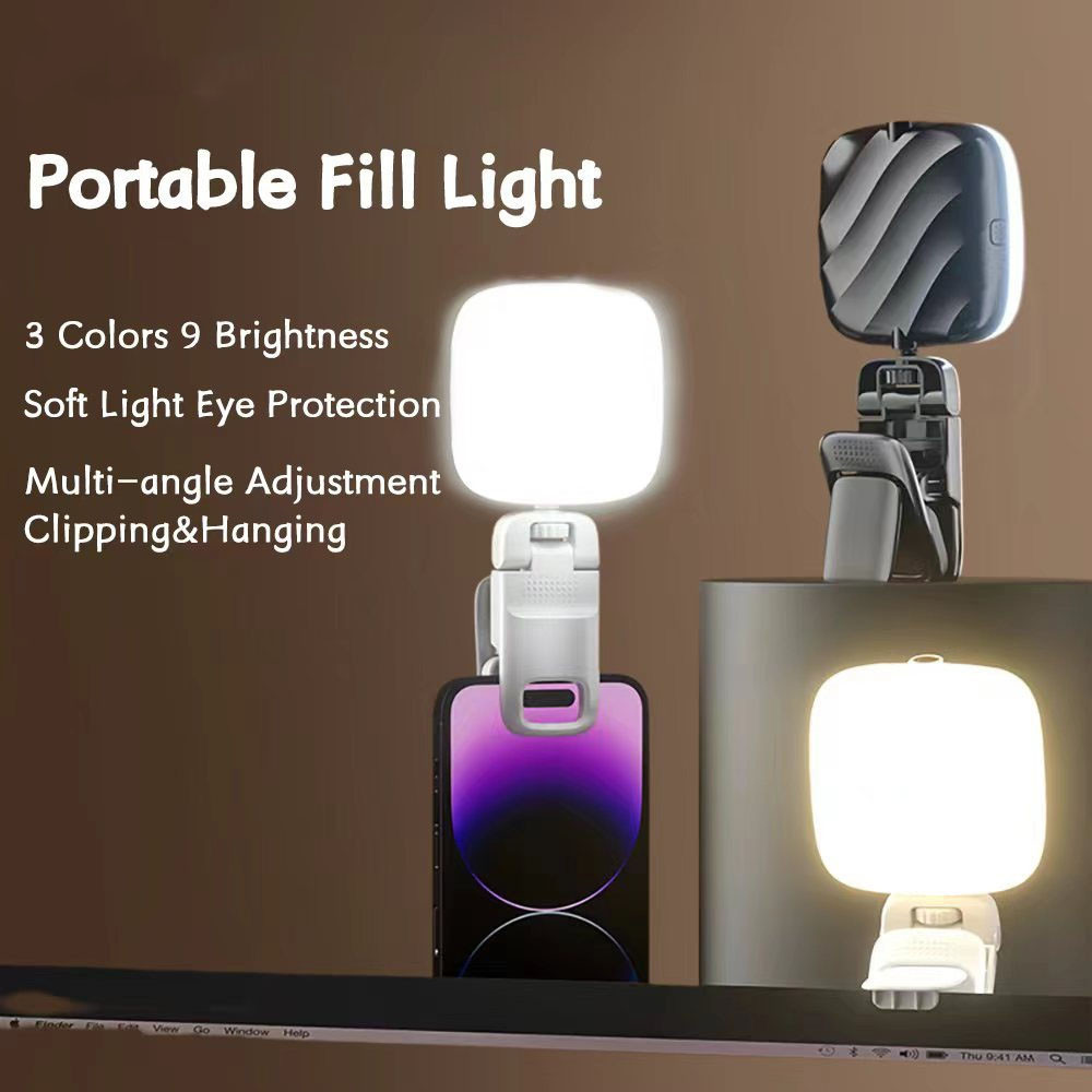 Jual Selfie Light D1 Portable Clip Fill Light Lampu Isi Klip portabel ...