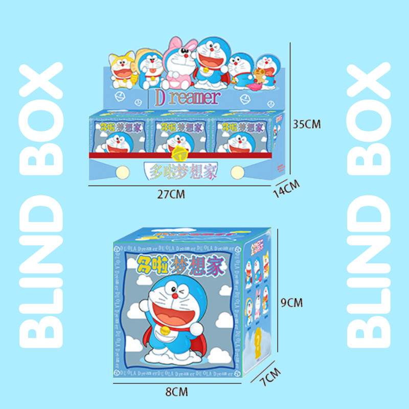 Jual Blind Box Doraemon Beli 1 Box dapat 6 Beda Motif Kotak Buta ...
