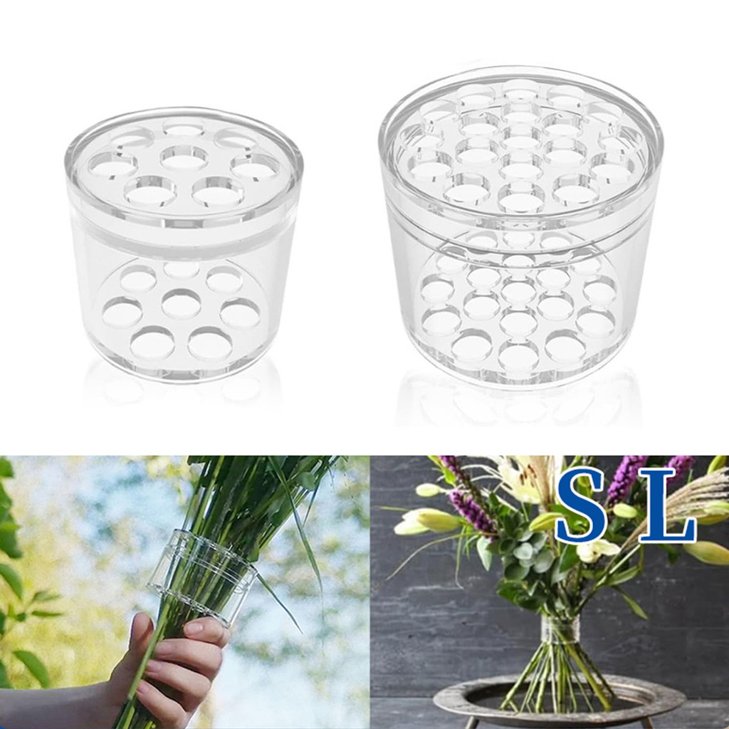 Jual Bulat Flower Arranging Tool Multi-Hole Tampilan Buket Plastik ...