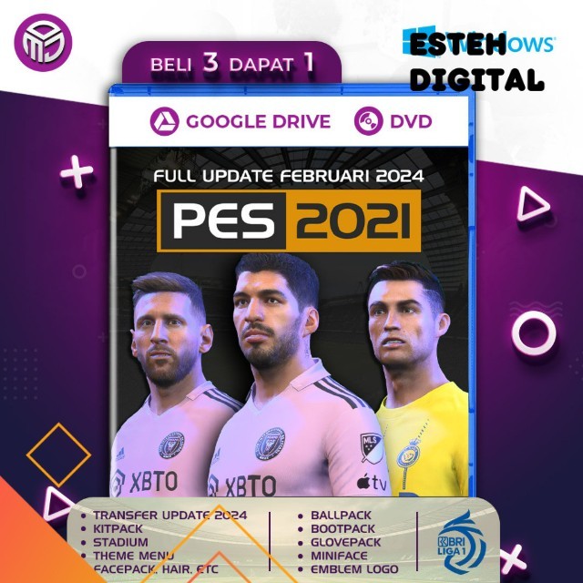 Jual PES 2021 Pro Evolution Soccer 2021 dan Patch Season 2023 ES TEHH ...