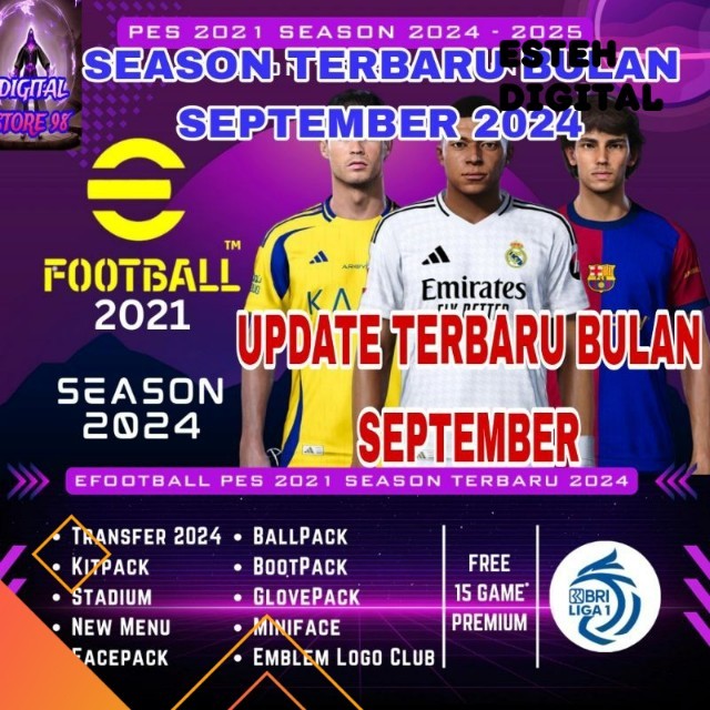 Jual PES 2021 SEASON SEPTEMBER 2024 - PRO EVOLUTION 2021 - GAME LAPTOP ...