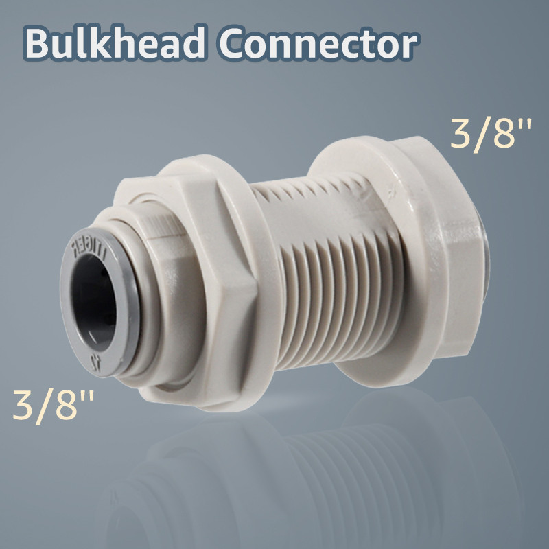 Jual ELECQUEEN Push-fit Bulkhead Connector,Bulkhead Union 3/8'' x 3/8 ...