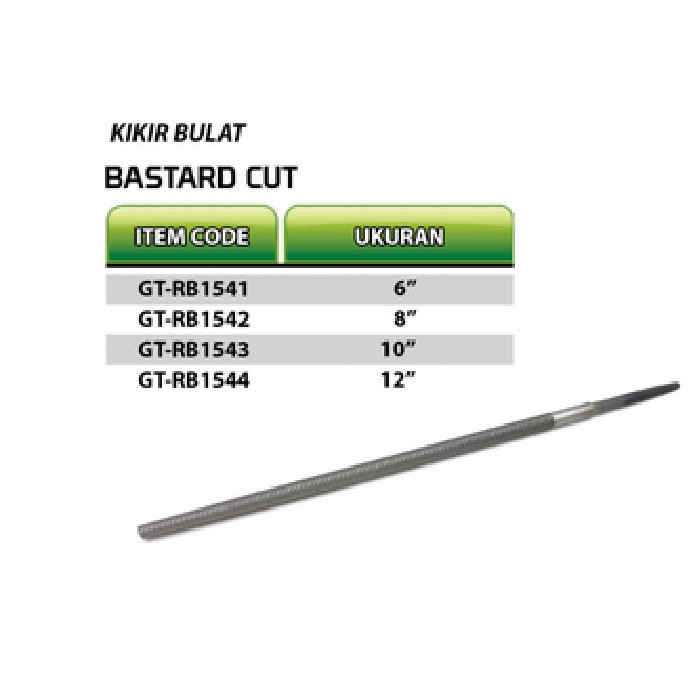 Jual TEKIRO KIKIR BULAT KASAR ROUND FILES BASTARD CUT 8 INCH 10 INCH 12 ...
