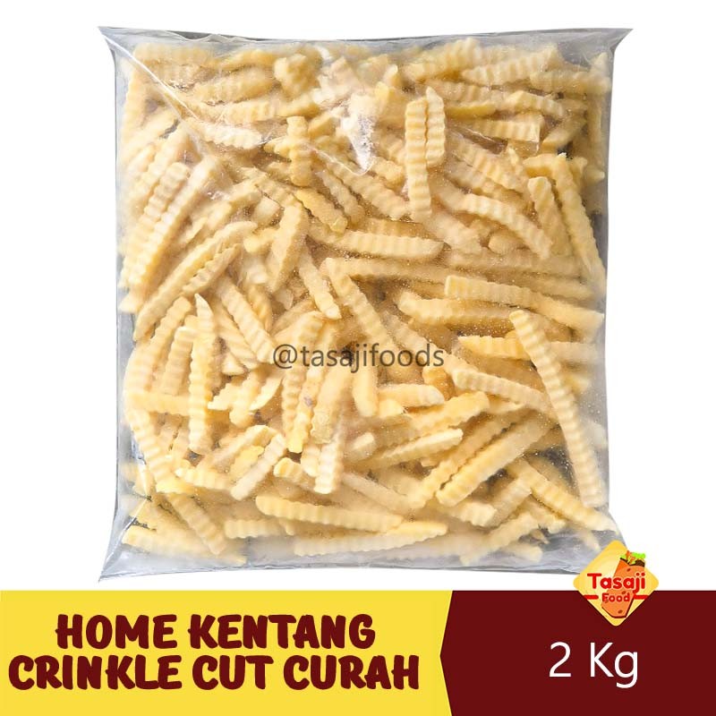 Jual Home Curah Kentang Goreng Crinkle Cut 2 Kg Frozen | Shopee Indonesia