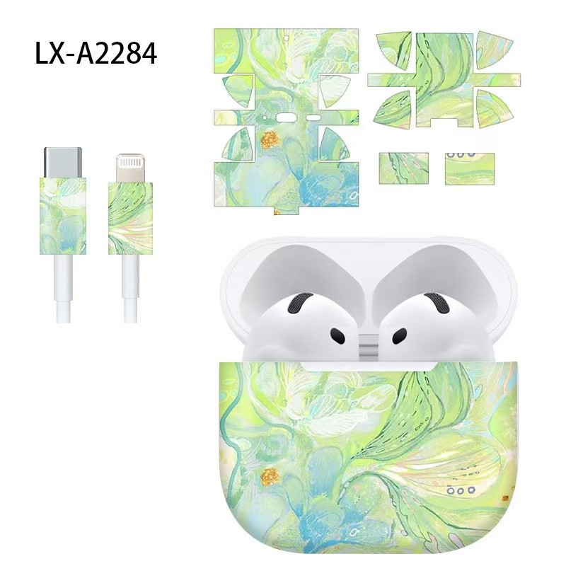 Jual Skin Pelindung 2PCS Colorful Matte Decal Skin for AirPods Pro 2 ...