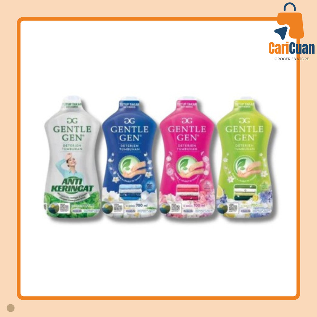 Jual GENTLE GEN Detergent Cair Botol 700 ml | Shopee Indonesia