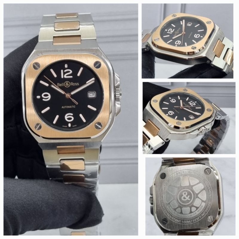 Jual BEL JAM TANGAN B3LL ROESE BR 05 RANTAI COMBI AUTOMATIC DIAMETER ...
