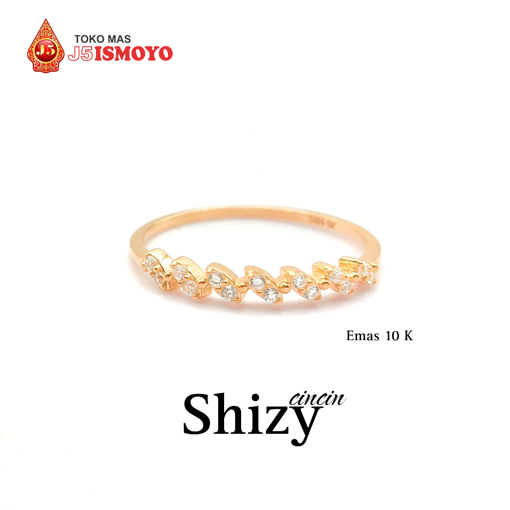 Jual Cincin Emas Asli 10K Model Shizy J5 Ismoyo Gold | Shopee Indonesia